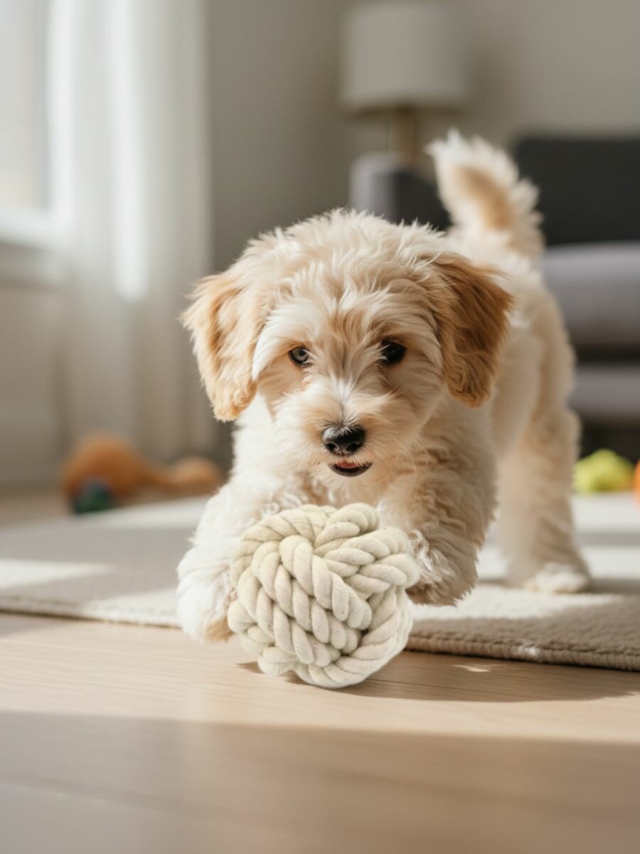 Игрушка для собак плетёный мяч Japan Premium Pet канатный шар, размер s