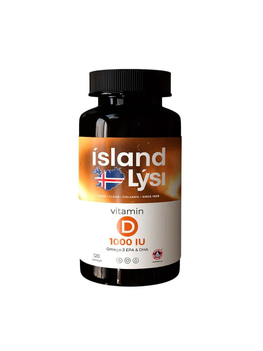 Lysi Витамин Д 1000 МЕ Омега-3/Vtamin D 1000 IU Omega-3 капс