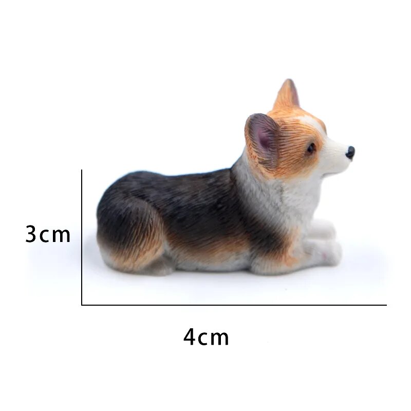 Мини-фигурка корги из смолы, Цвет: Corgi-19