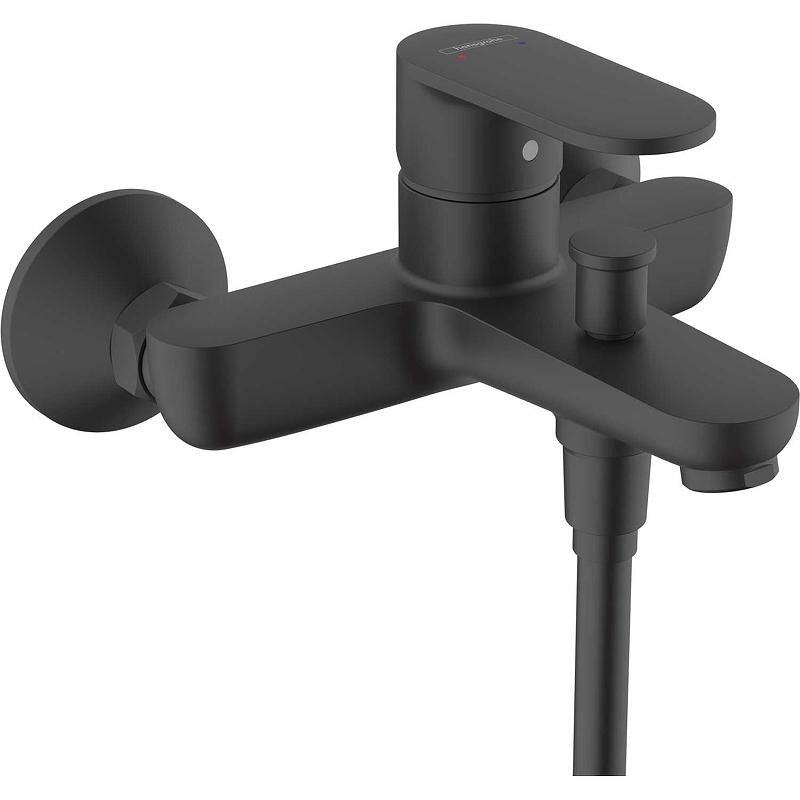 Смеситель для ванны Hansgrohe Vernis Blend 71440670 черный матовый, рычажное управление, латунь