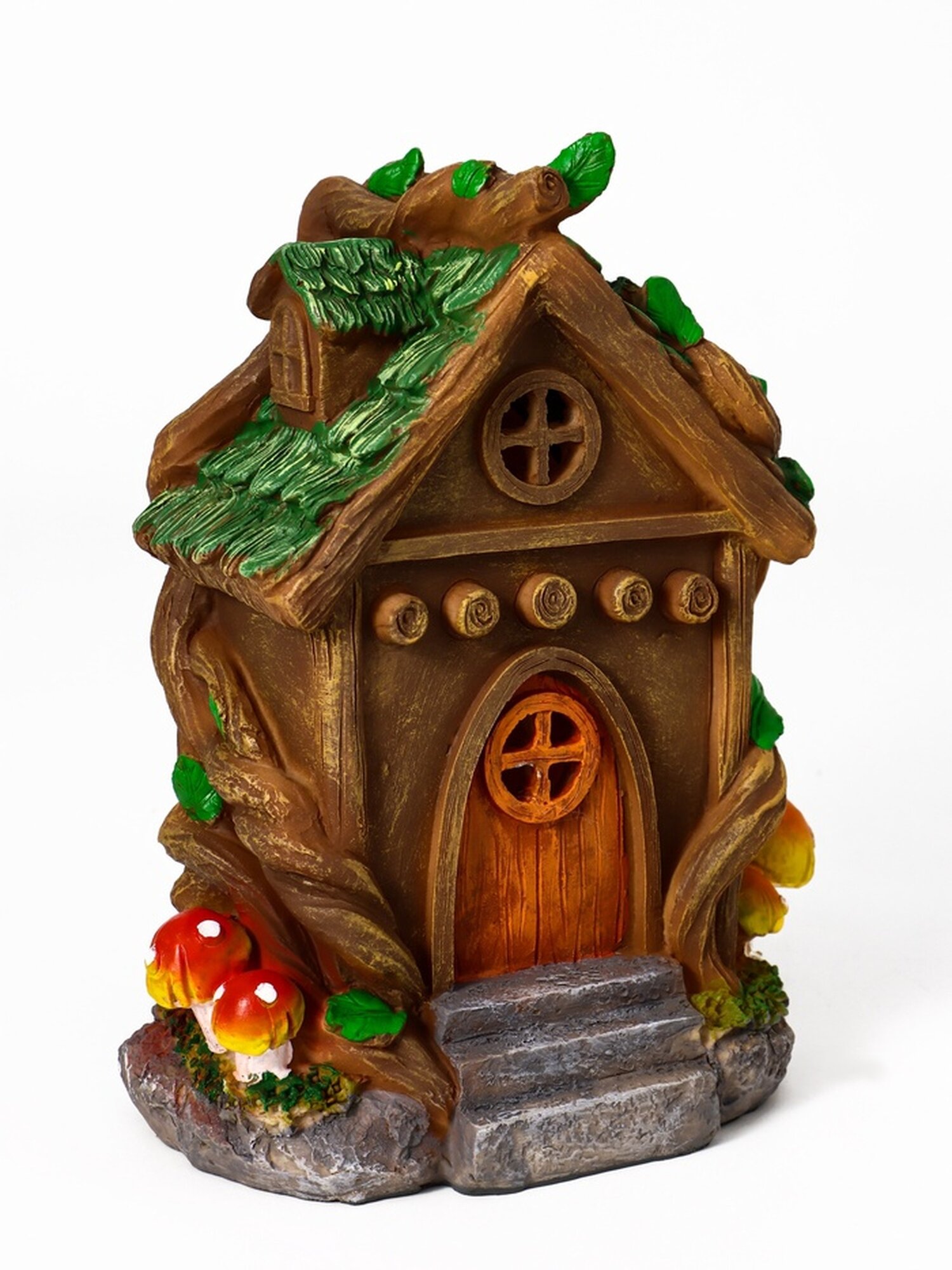 Садовый фонарь Greengo «Сказочный дом», полистоун, 20x10x16 см