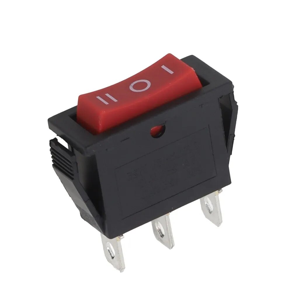 1шт Кулисный Переключатель 15A 250V 20A 125V красный ВКЛ-ВЫКЛ-ВКЛ 3-Контактный