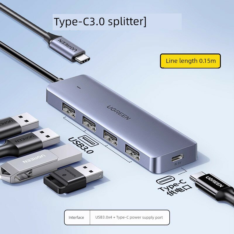 GreenLink Standard Hub 5-in-1 Adapter для устройств Huawei, 5 портов: HDMI, USB, Ethernet, поддержка SD-карты