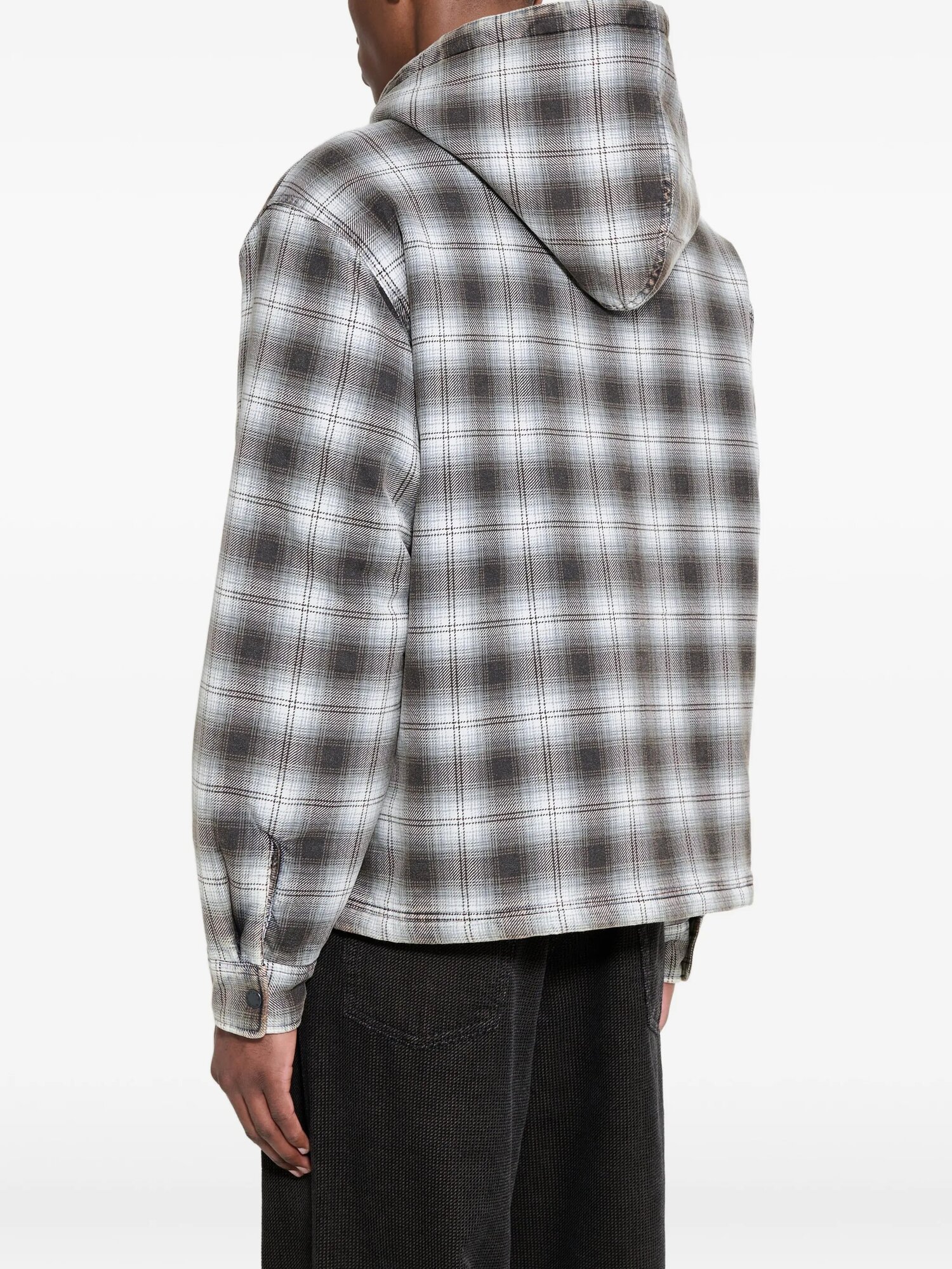 Куртка Stussy Plaid zip-up hooded jacket, размер 50 — фото 1