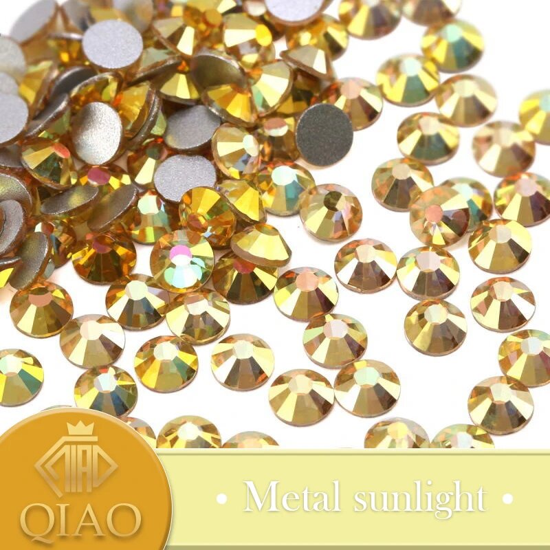 Стразы хрустальные QIAO Metal Sunlight SS20 - 1440шт