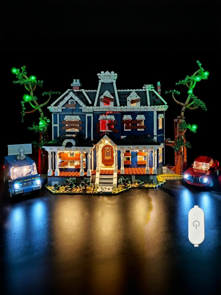 Комплект светодиодной подсветки, совместимый с набором Lego 11370 Очень странные дела: Дом Крилов (продается только светодиодная подсветка)