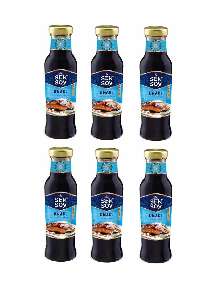 Sen Soy Premium Унаги соус набор из 6 шт по 320 гр (1920 гр)