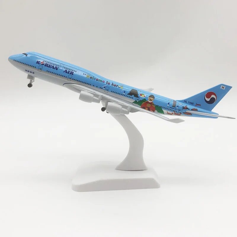 Металлический самолет Boeing 747 JASON TUTU 1:300