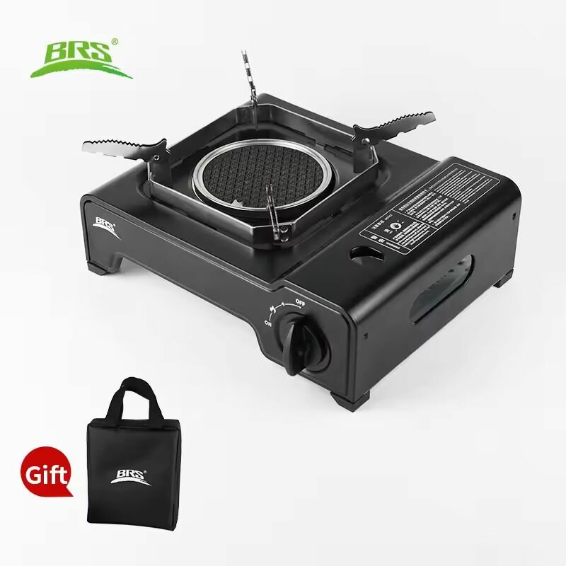 BRS 2600W Быстрозажигаемая ветроустойчивая инфракрасная газовая плита с картриджем для кемпинга, уличная газовая горелка
