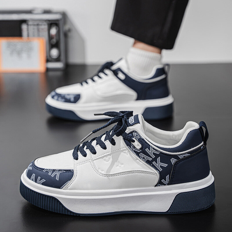JYL Туфли Лофер мужские Лето Ходьба Легкость Кожа/JY05 white blue