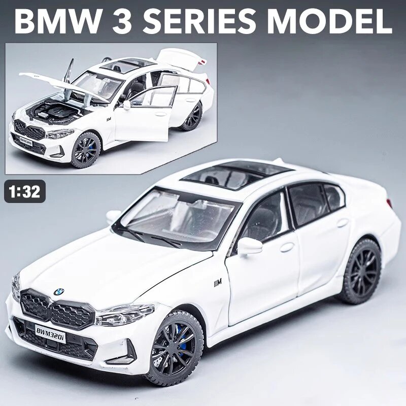 Игрушечный автомобиль WELLY BMW 320i THE 3 G20 2023 White