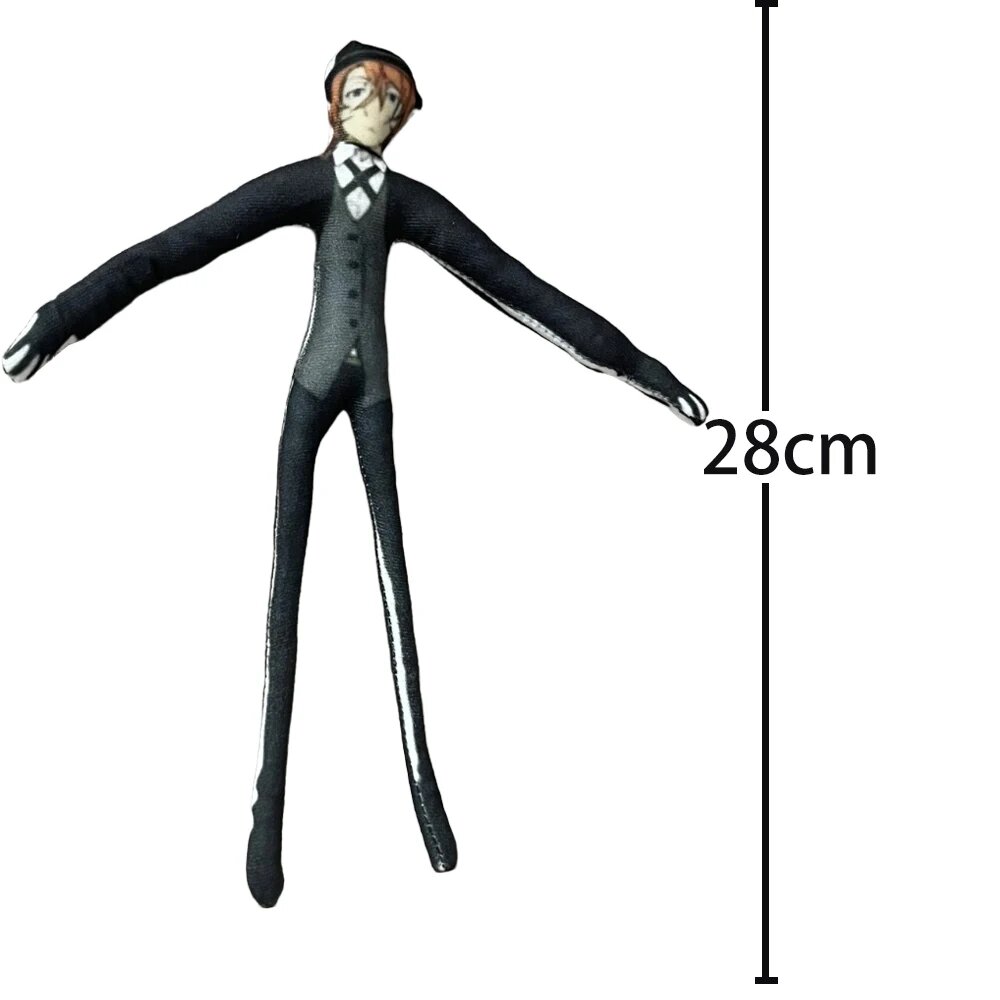 Плюшевая фигурка Дазай Осаму BSD, Цвет: Nakahara Chuuya, 28см
