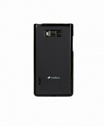 Накладка Melkco Poly Jacket силиконовая для LG L7 (P700) черная + пленка