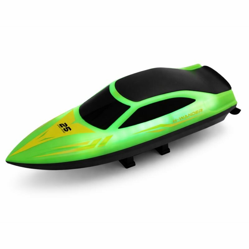Другие катера и корабли HJ toys / HongXunJie Радиоуправляемый катер (15 км/ч, 25 см, 30 мин, 7 видов подсветки) - HJ825B-GREEN