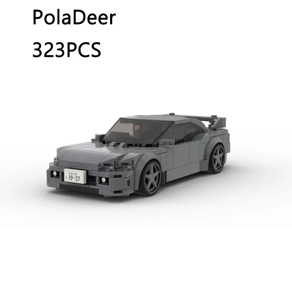 PolaDeer Nissan Silvia S15 Spec-R, 323 детали, конструктор, QR code