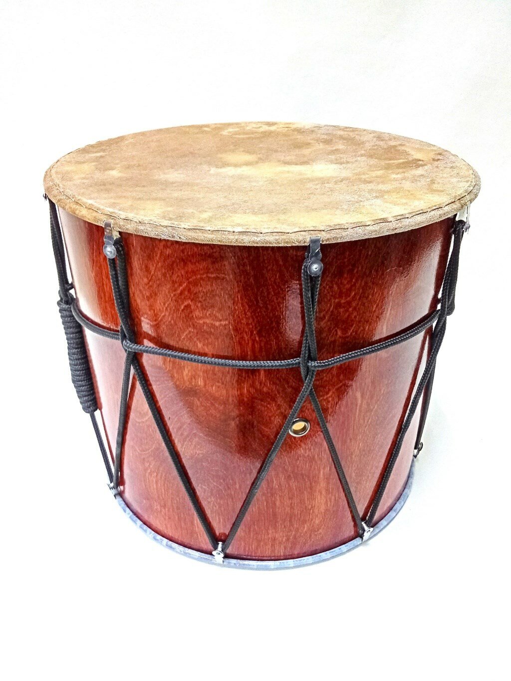 MEZZO MZ-B13-LwcherKL Барабан кавказский 13", лак красный, мембрана пластик/кожа, с чехлом