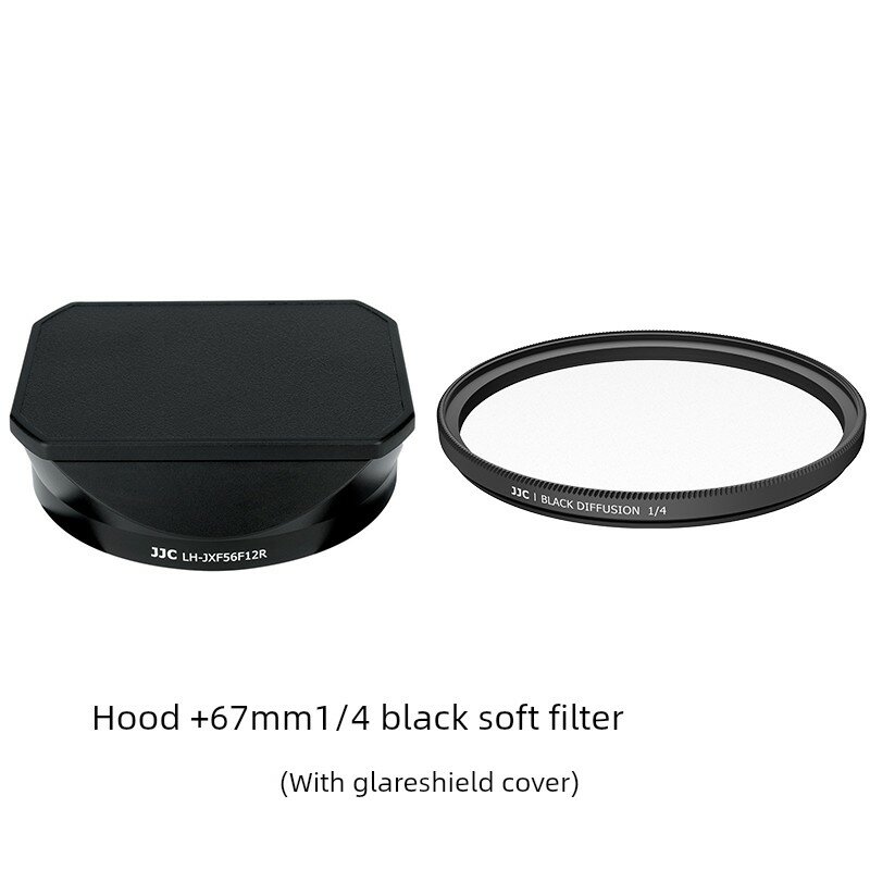 JJC Fuji XF 56mm F1.2 R WR объективная солнцезащита с 67мм фильтром 1/4 черный диффузор металлическая квадратная для