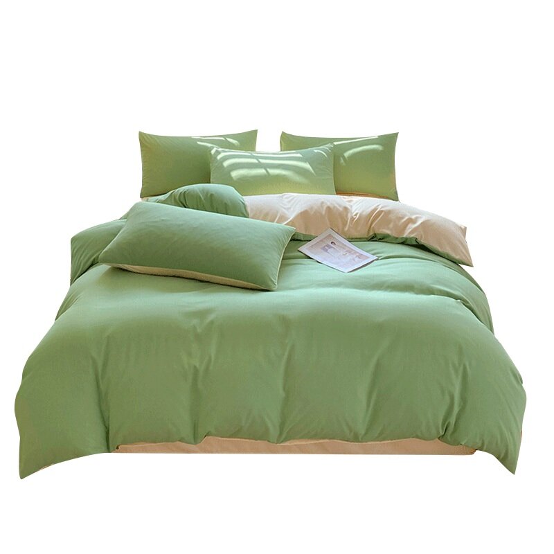Набор постельного белья JUNAI одноразовый, matcha green+custard, 230*230 см, 230CM EU