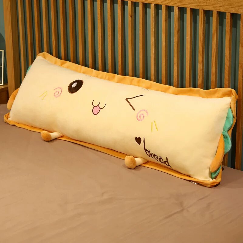 Игровой дизайн, подушка с тканью кристаллический велюр, 120x45 см, съемный чехол для девочек и детей