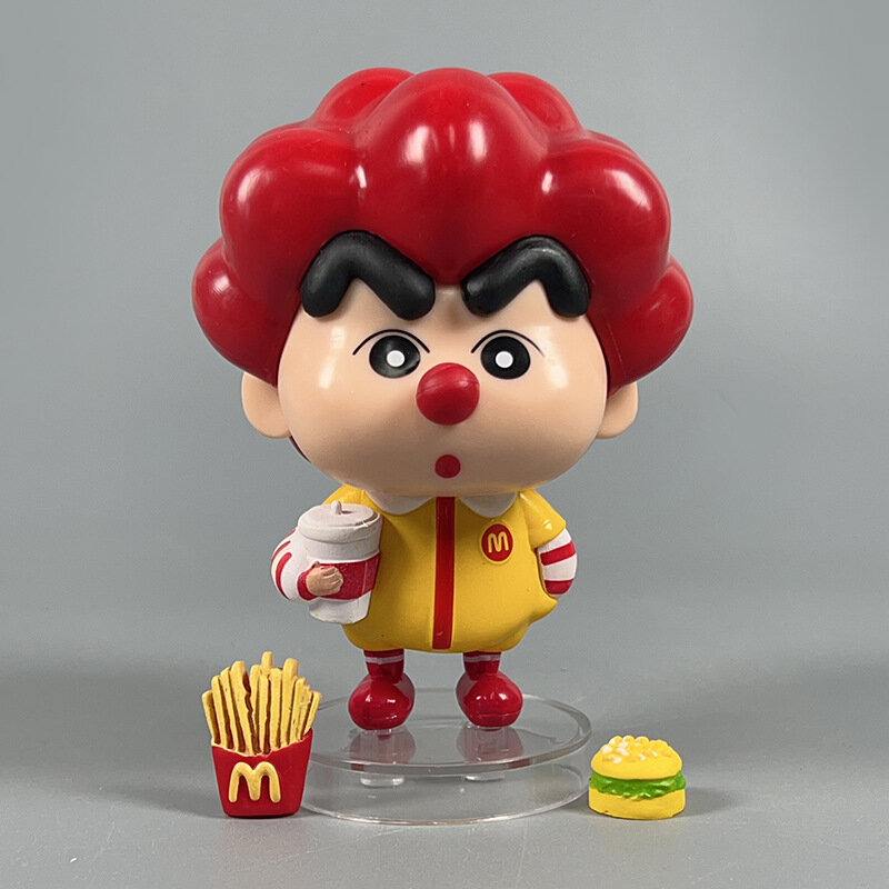 Собрание фигурок Шин-чана от McDonald's, слепой бокс, упаковка в пакет, аниме-стиль, модель для детей и коллекционеров
