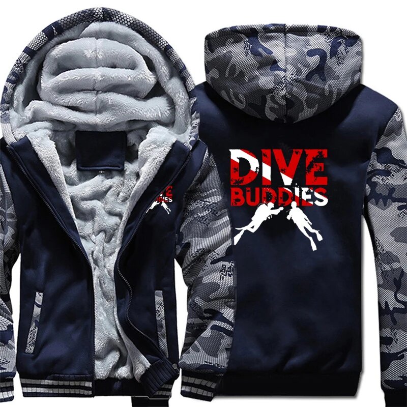 Толстовка мужская "Dive Buddies" темно-синяя, М