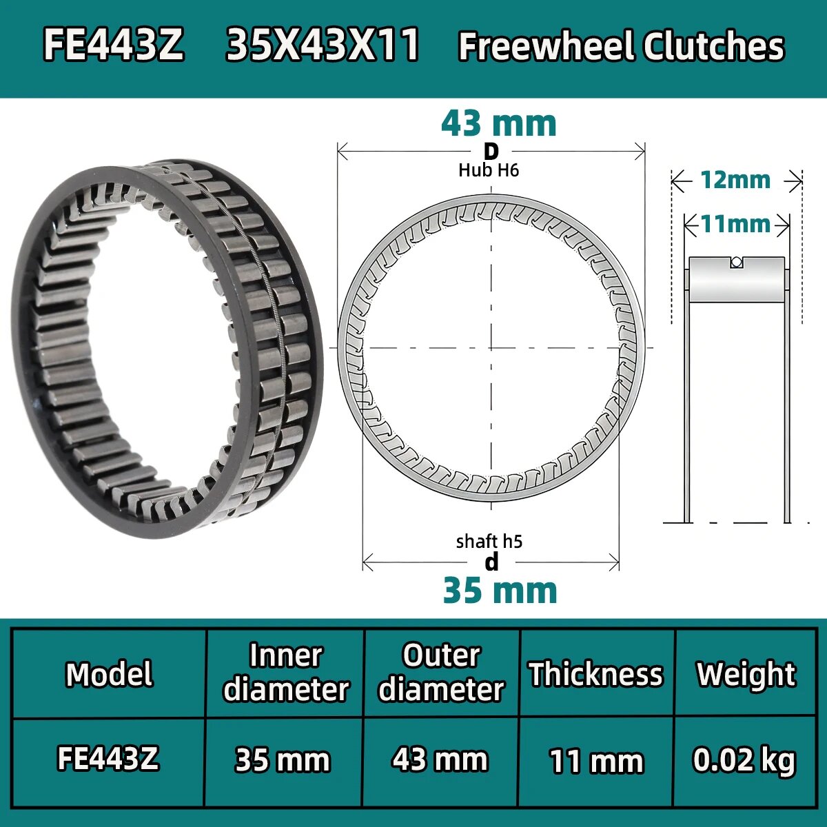Freewheel Clutch FE443Z 35x43x11