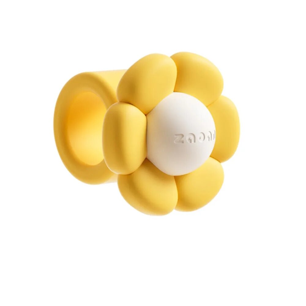 Силиконовый дверной ограничитель Цветок Yellow