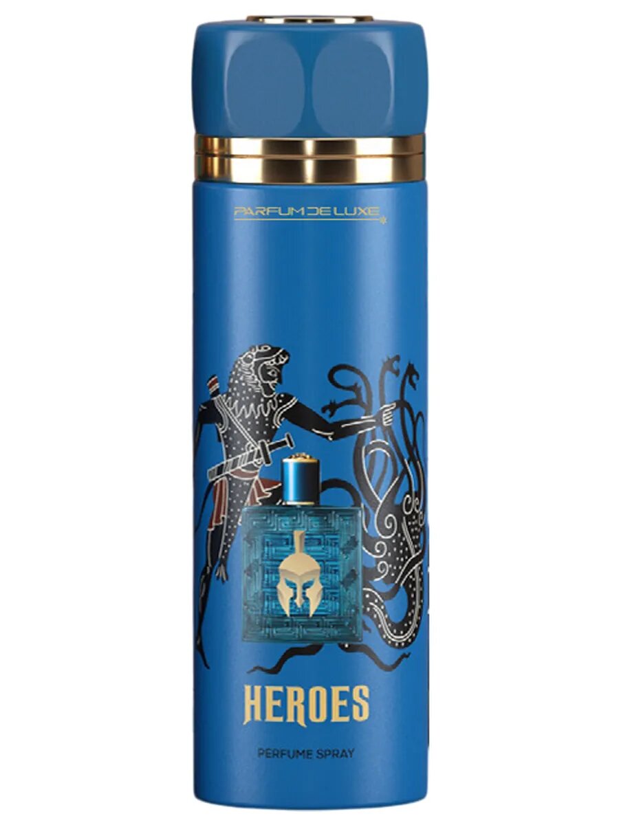 Дезодорант спрей мужской PARFUM DE LUXE Парфюмированный Heroes 200мл