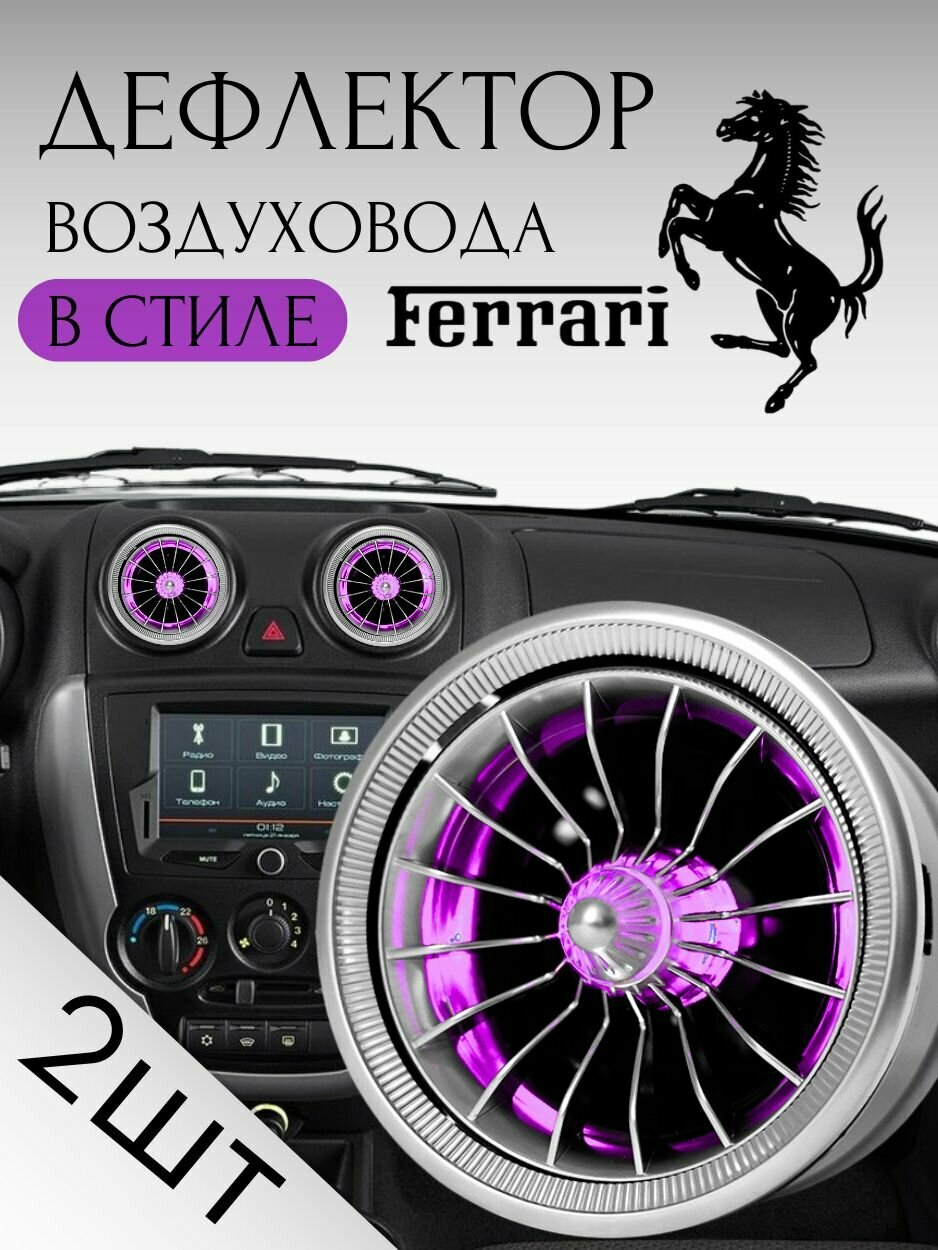 Дефлектор воздуховода Лада Гранта FL, Калина, Ларгус, тюнинг в стиле, АМГ / AMG, Некст