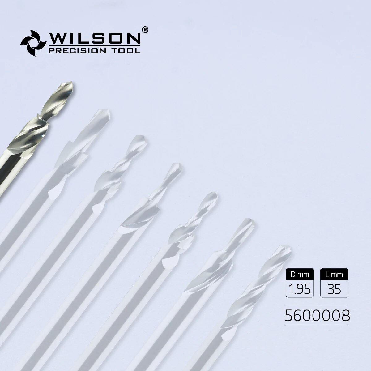 Сверло Wilson 1.95x35 мм, 5600008, 2шт
