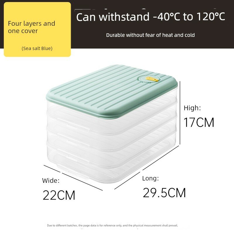 Контейнер для хранения пельменей и вонтонов Cooking Emperor: специальный герметичный контейнер для быстрой заморозки и