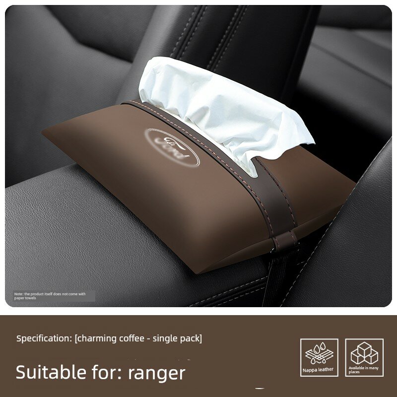 Автомобильный держатель для салфеток Ford Ranger, набор в очаровательном бежевом цвете, 1 шт. для хранения на сиденье