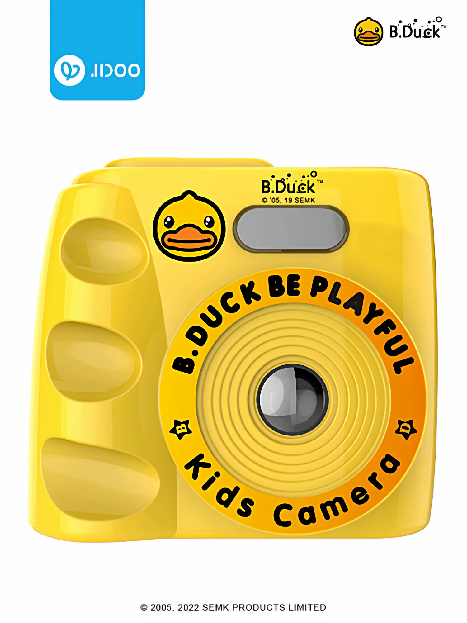 Детская камера-игрушка B.Duck - Перезаряжаемая цифровая камера с режимом селфи, встроенными играми, ремешком и картой