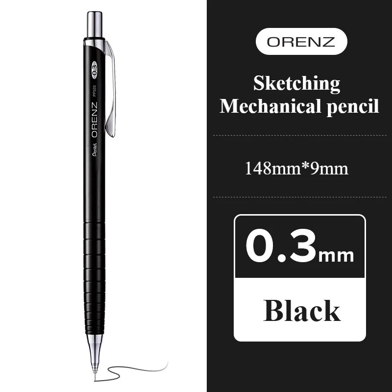 Механический карандаш ORENZ 0.3 мм, черный