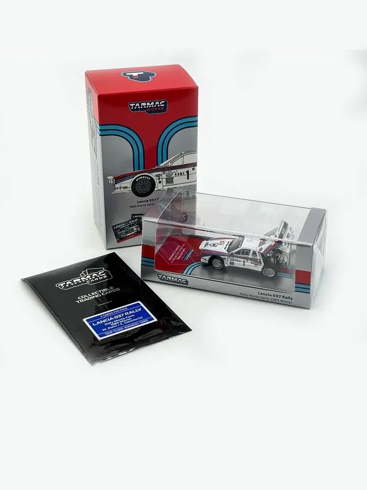 Машинка Tarmac Works TW 1/64 Lancia 037 Rally Rally Monte Carlo 1983 Winner Die-cast Alloy Car Model Collection Display Gift