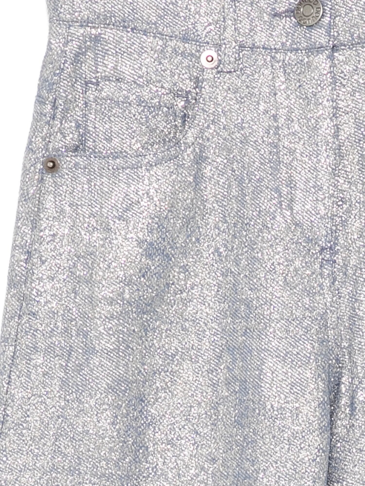 Джинсы DOUUOD Kids Metallic-effect jeans, размер 12 лет, серебристый — фото 1