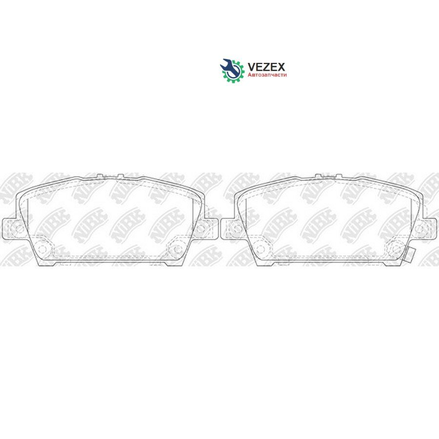 NIBK PN8866 PN8866-NIBK колодки дисковые п.\ Honda Civic 1.3/1.4/1.8i/2.2CDTi 06>