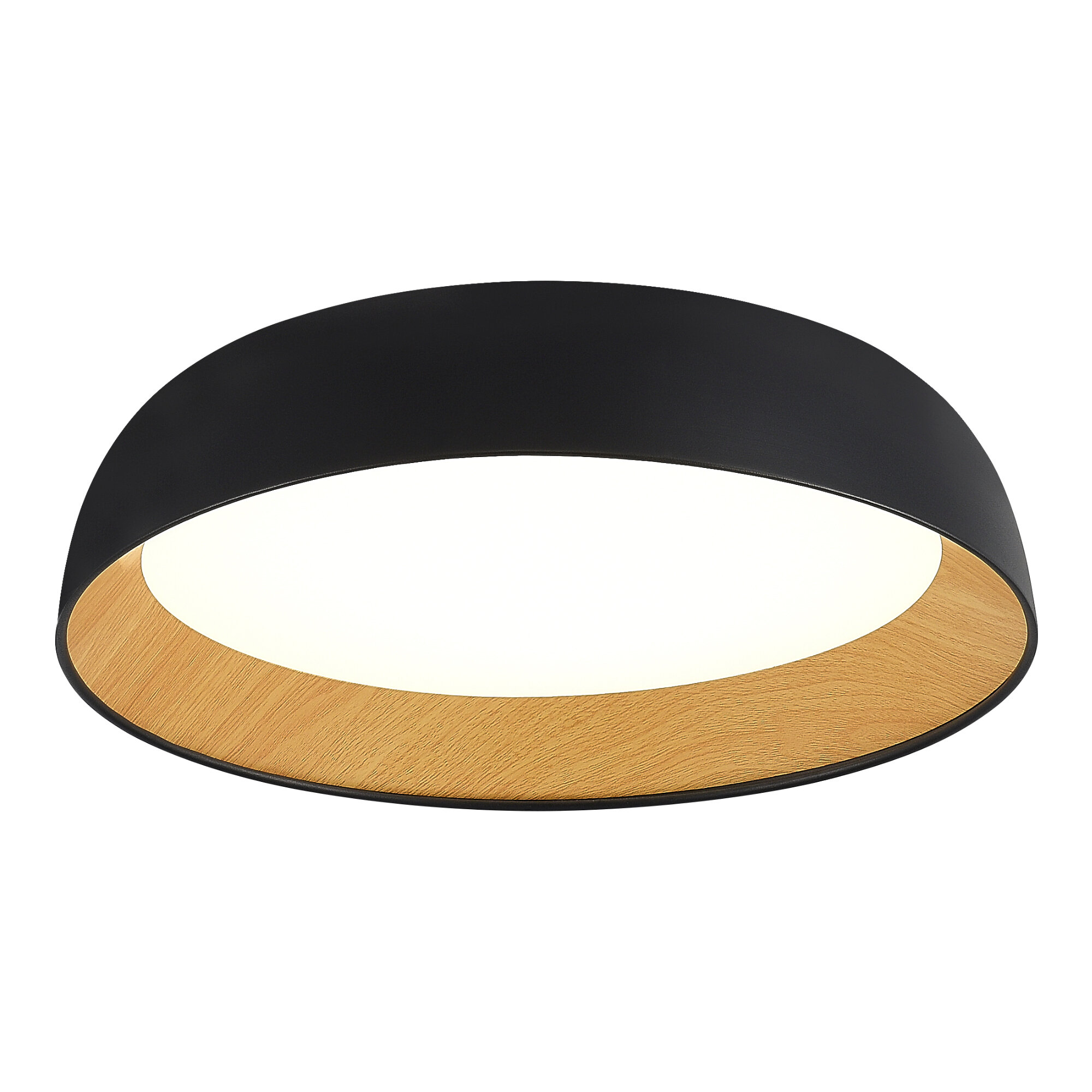 ST Luce Светильник потолочный Черный, Древесный/белая LED 1*36W 4000K SLE1812-402-01