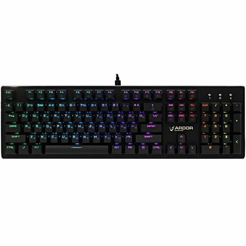 Клавиатура проводная ARDOR GAMING Blade 2 [механическая Kailh Box Hush, клавиш - 104, USB, черная]