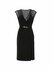 Платье Simona Corsellini Sheer-panel belted mini dress, размер 38, black/black