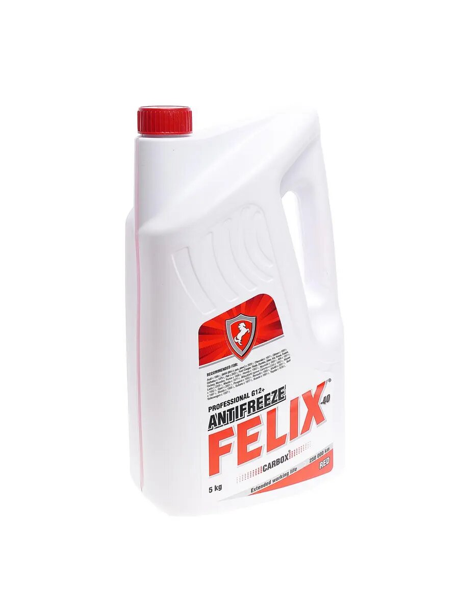 Антифриз красный -40C 5кг G12+ Carbox OAT FELIX