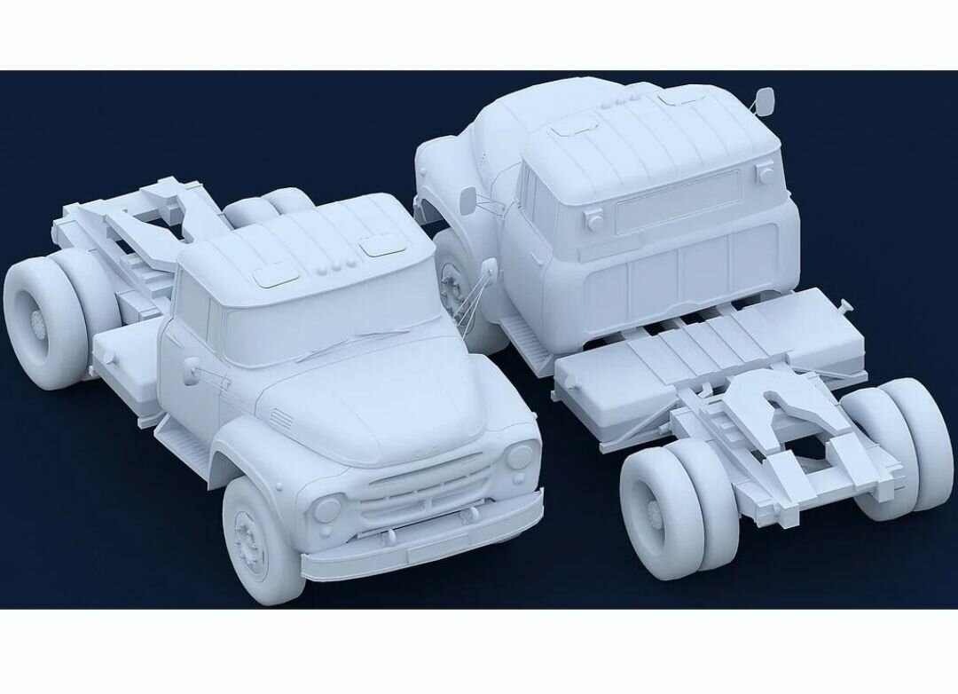 ЗИЛ 130 Тягач. Масштабная модель 1:72.