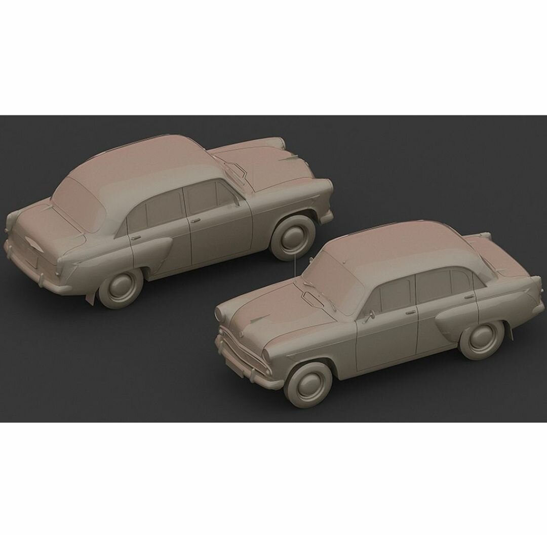 Москвич 407. Масштабная модель 1:72.