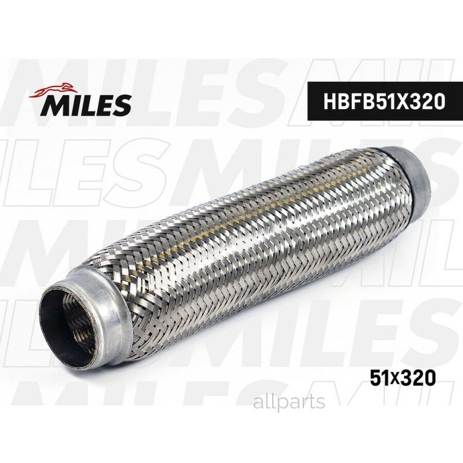 MILES HBFB51X320 Труба гофрированная с внутренним плетением 51X320