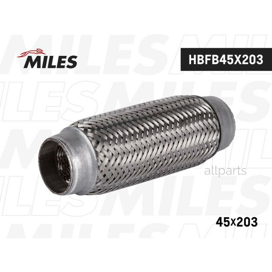 MILES HBFB45X203 Труба гофрированная с внутренним плетением 45X203