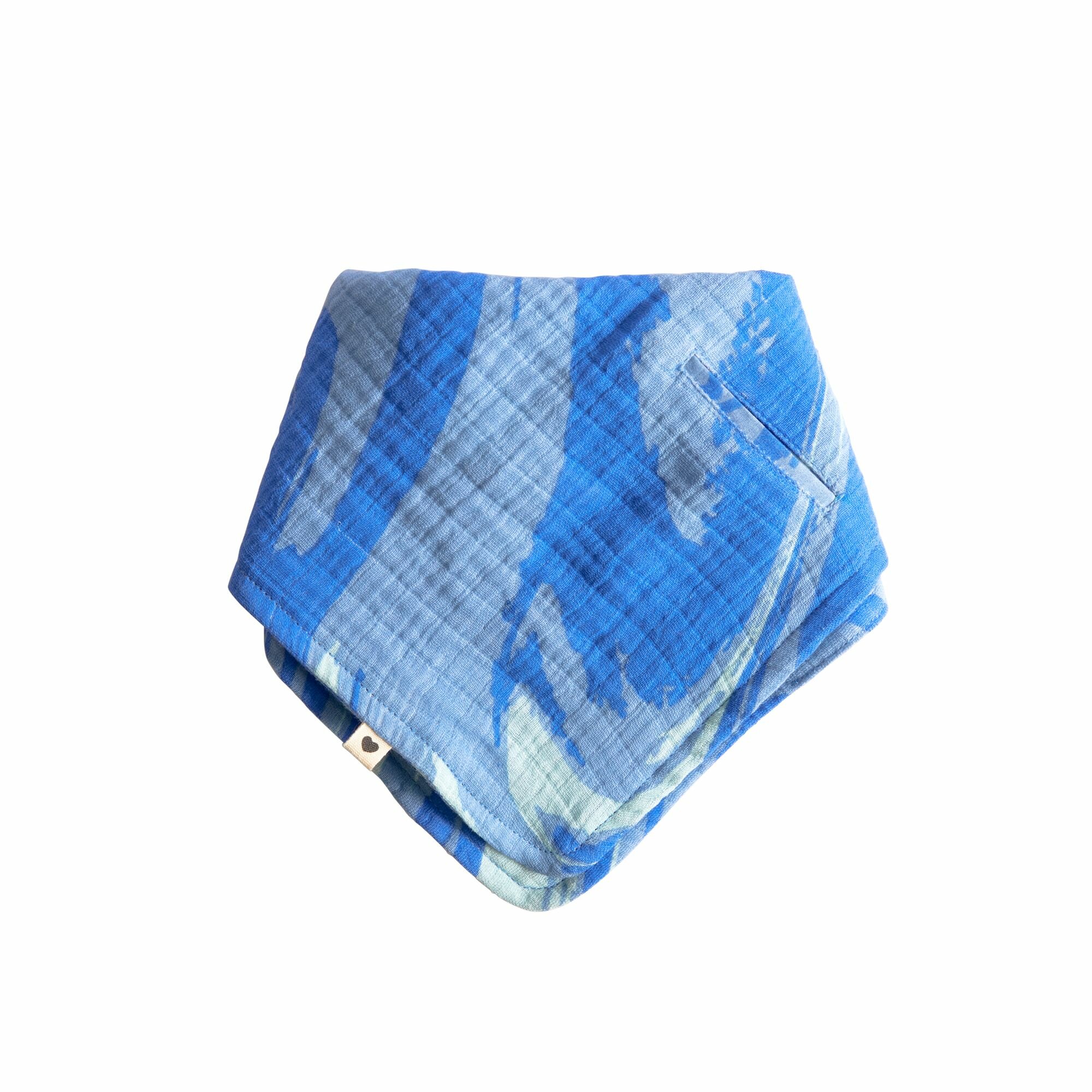 Нагрудник. Муслиновый слюнявчик BIBS Tie Dye - Ocean