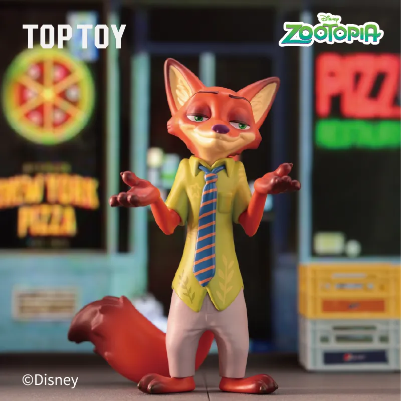 Коллекционные фигурки TOPTOY Zootopia: История Джуди и Ника, модные игрушки, подарки, украшения История - Уличный Ник