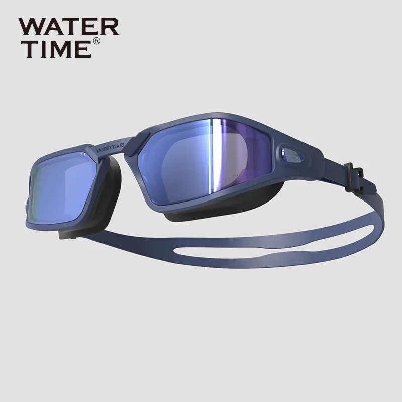 WaterTime Анти-туманные очки для плавания с коррекцией зрения, Ледяная Мечта синий, мужской выбор для взрослых