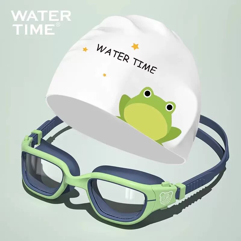 Детские очки для плавания WaterTime/Shuichuan для мальчиков и девочек, водонепроницаемые и противотуманные,