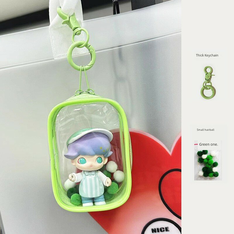 Прозрачная сумка-капсула Bubble Mart для прогулок с ребенком, пылезащитная, с защитой от потери, утолщенная версия,